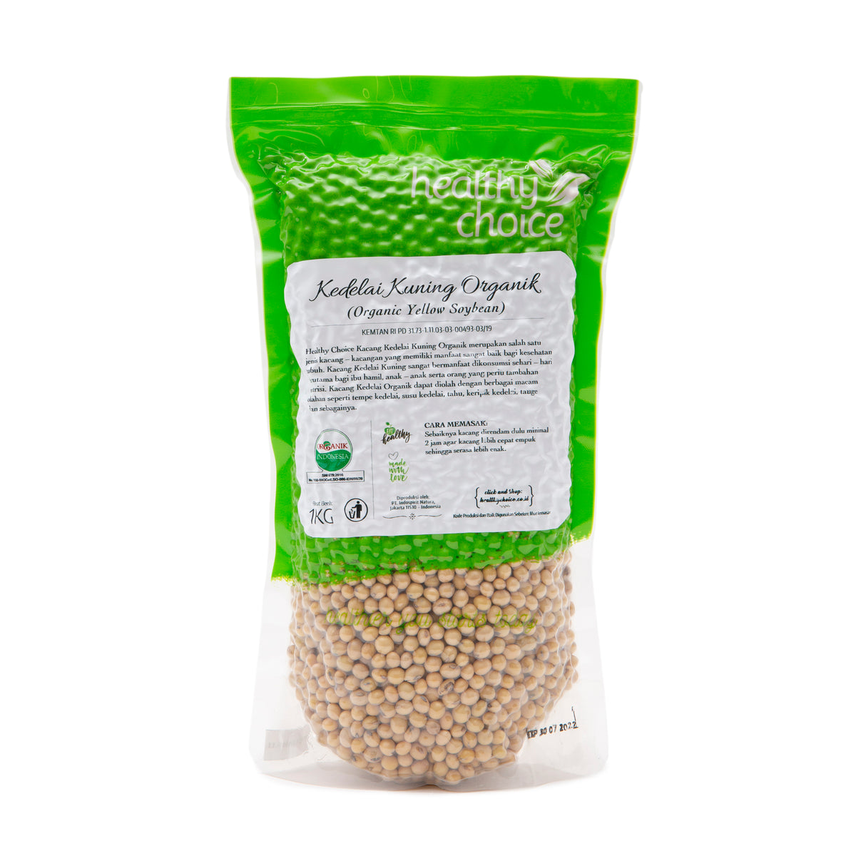Healthy Choice Kedelai Kuning Organik 1kg – Healthy Choice ID