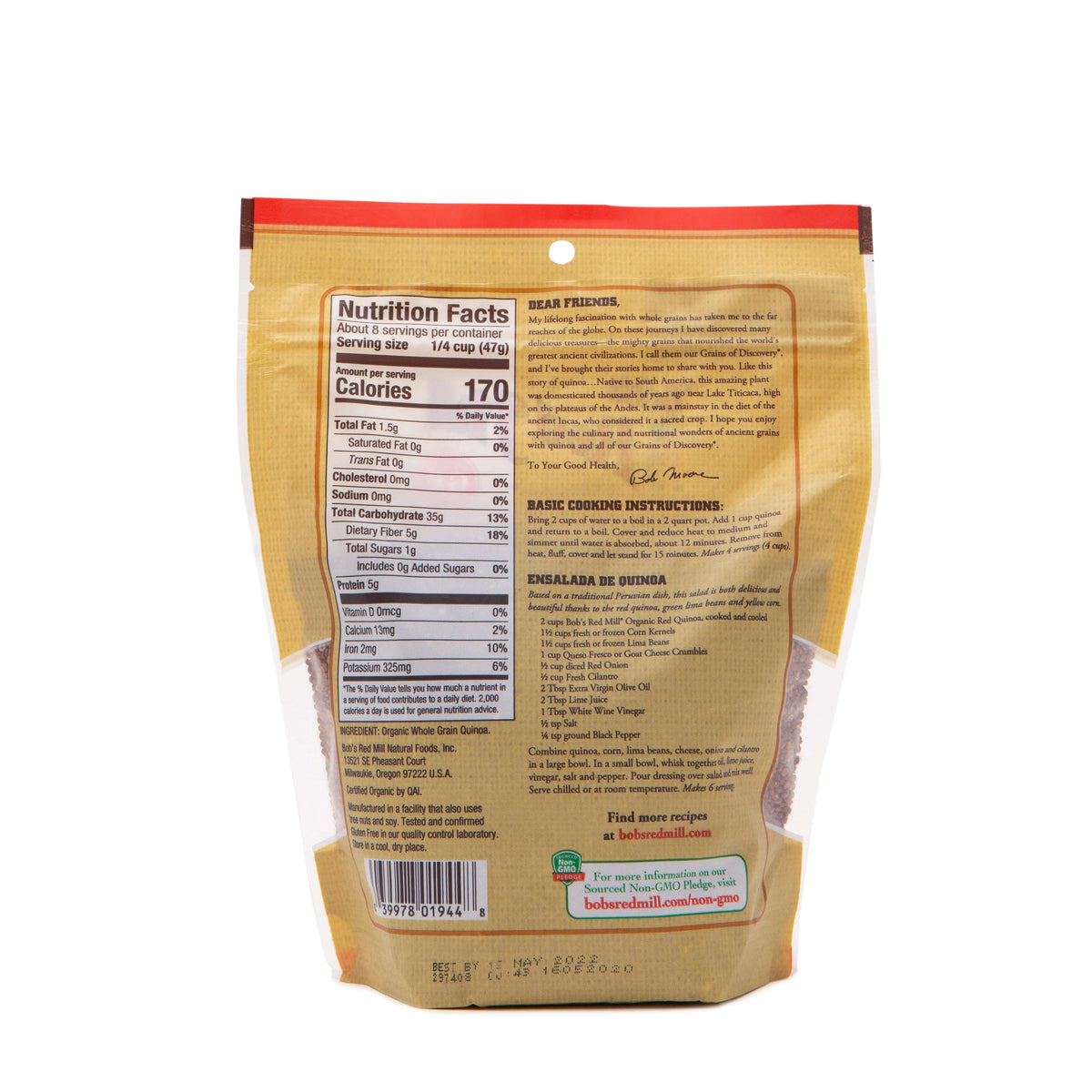 Bob's Red Mill Quinoa Organik Gandum Merah Utuh 369gr – Healthy Choice ID