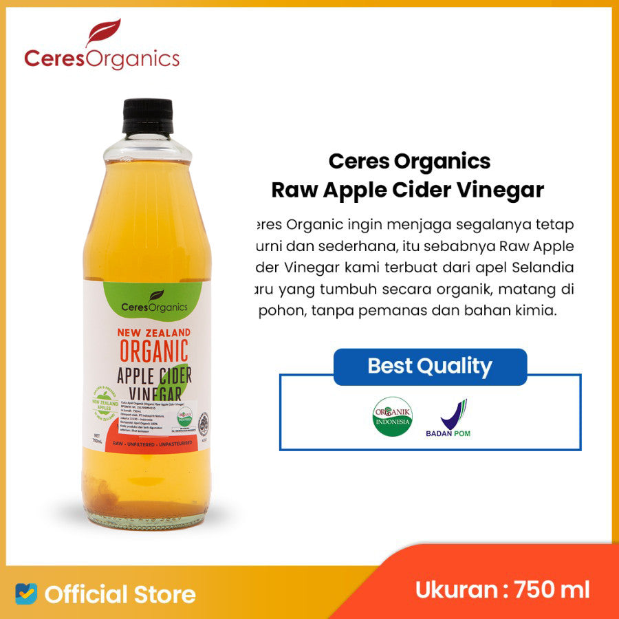 Ceres Organics Raw Apple Cider Vinegar 750ml – Healthy Choice ID
