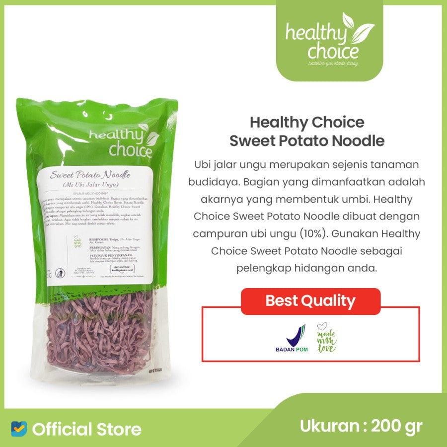 Healthy Sweet Mie Kentang 200gr – Healthy Choice ID