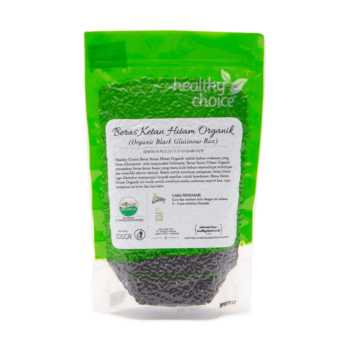 Healthy Choice Beras Ketan Hitam Organik 500gr – Healthy Choice ID