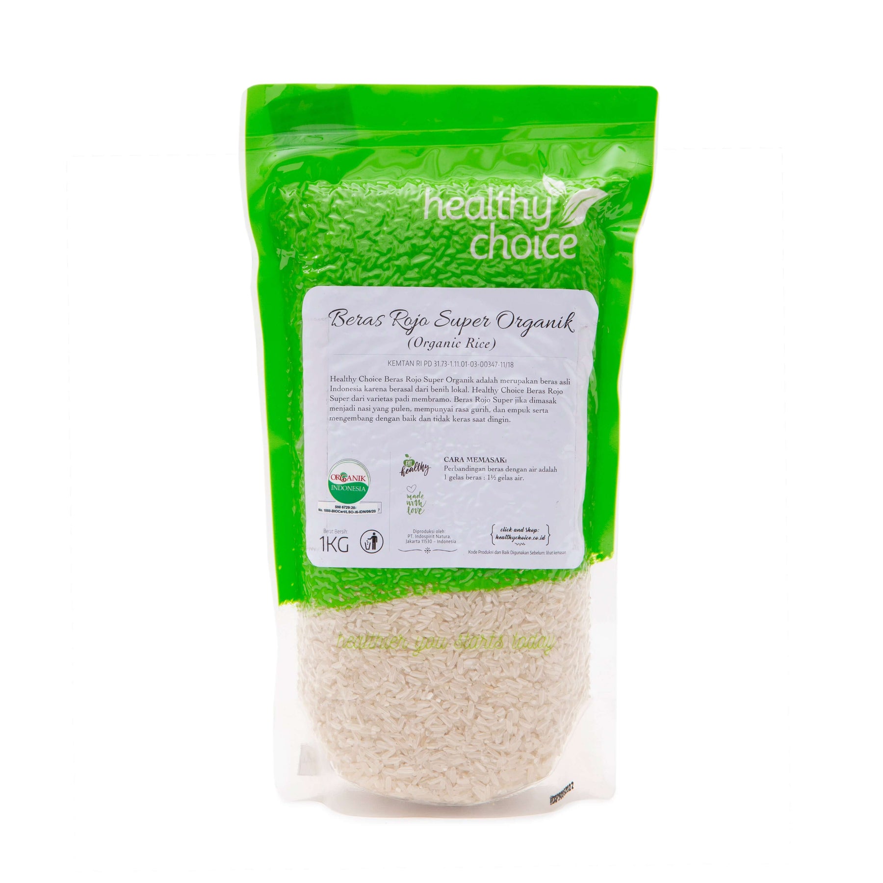 Healthy Choice Beras Rojo Super Organik 1kg – Healthy Choice ID