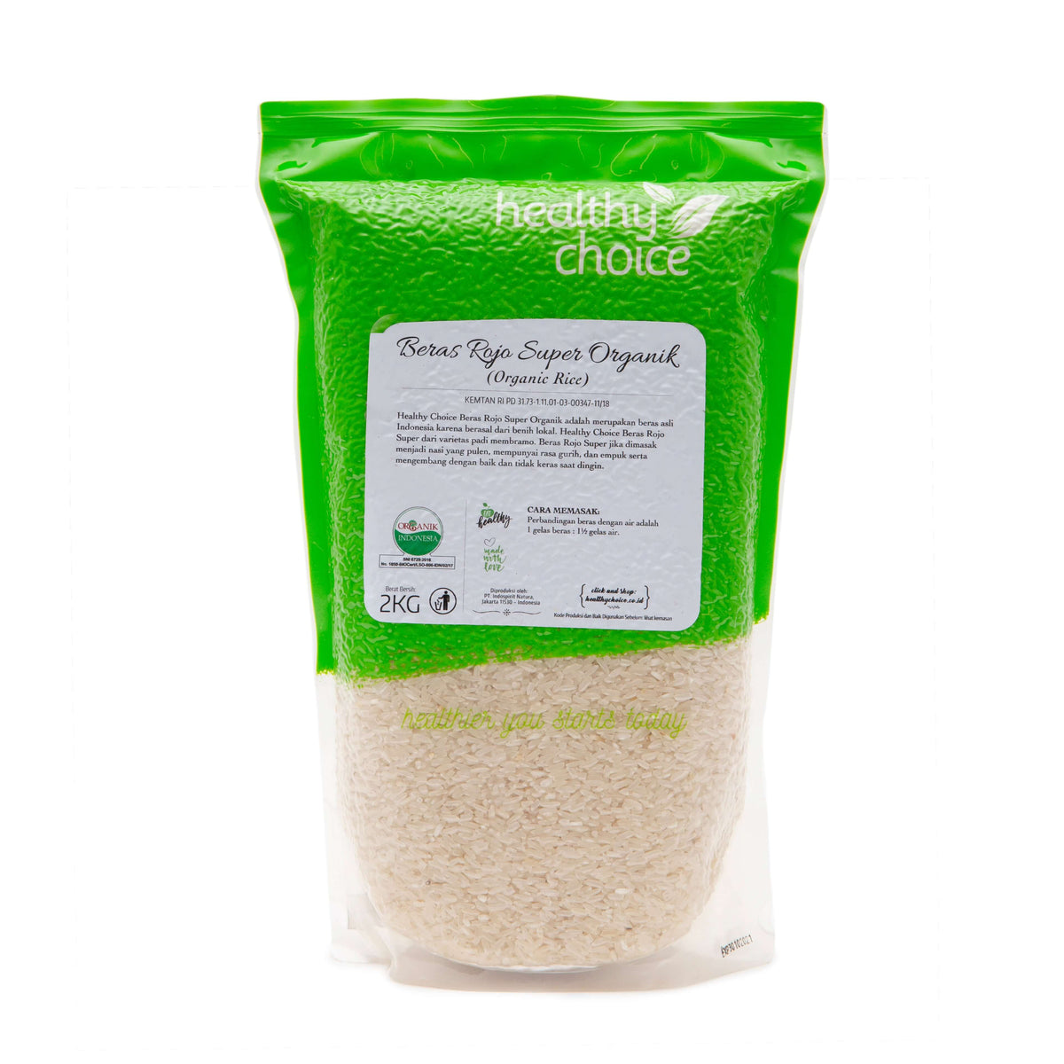 Healthy Choice Beras Rojo Super Organik 2kg – Healthy Choice ID