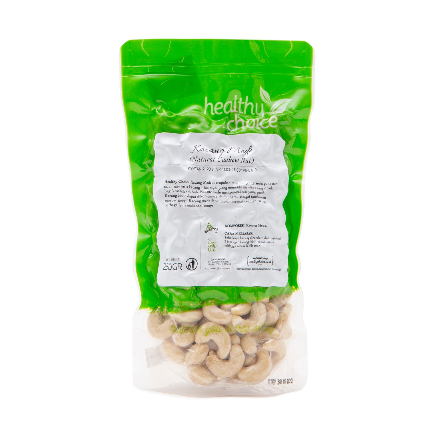 Healthy Choice Kacang Mede Alami 250gr – Healthy Choice ID