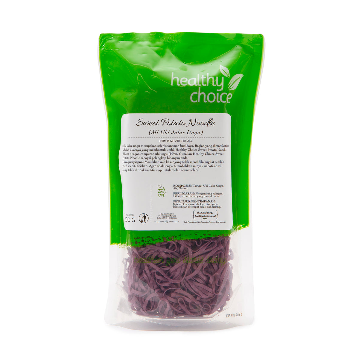 Healthy Sweet Mie Kentang 200gr – Healthy Choice ID